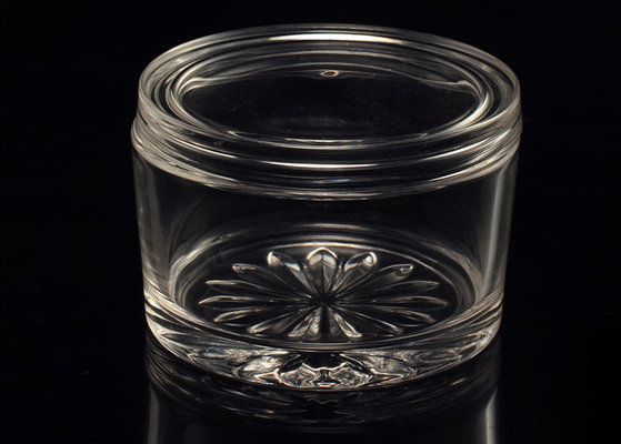 Personalised Empty Clear Glass Candle Jars With Lids , ASTM Test