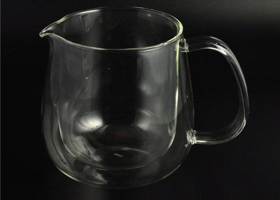 Heat Resistant Borosilicate Glass Coffee Mugs Double Wall Insulated