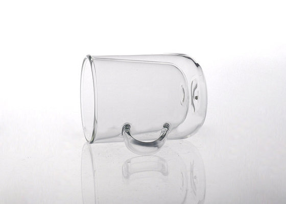 Personalized Double Wall Borosilicate Glass Customized With Saucer