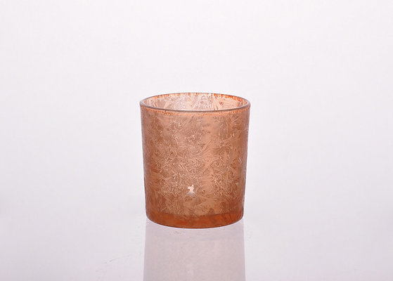 Gifts Tealight Glass Candle Holder Orange Romantic Heat Resisting