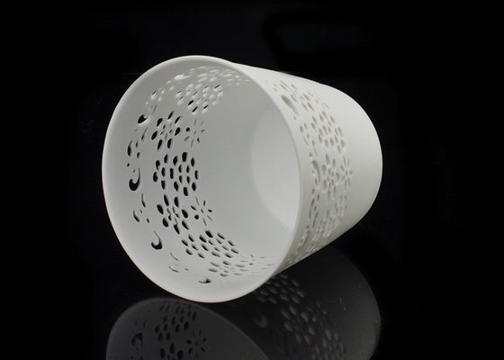 Tealight の空の花模様が付いている陶磁器の蝋燭ホールダーをカスタマイズして下さい