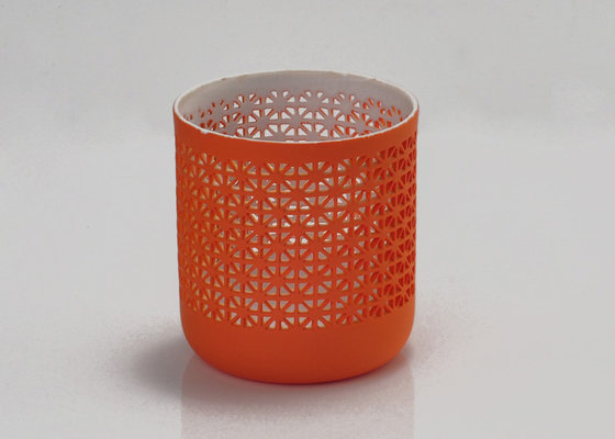 Recyclable Ceramic Candle Holder , Colored Votive Candle Holders
