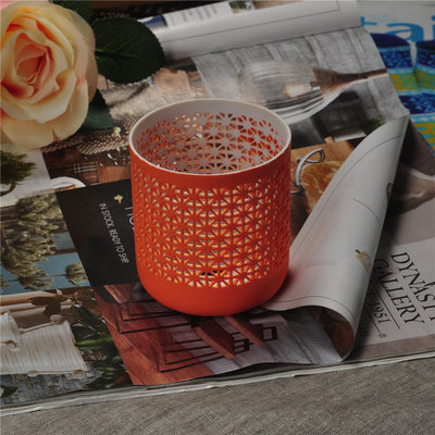 Recyclable Ceramic Candle Holder , Colored Votive Candle Holders