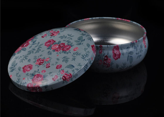 Empty Round Tin Candle Holders Collectible Container Customized