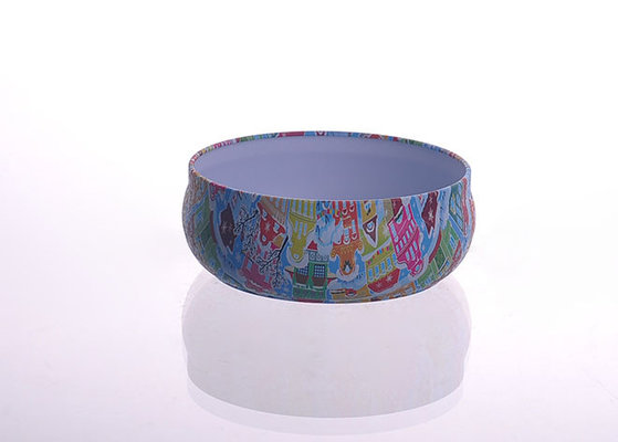 Personalized Round Tin Candle Holders / Tin Candle Sconces With Lid