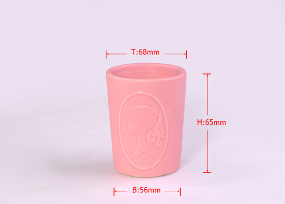 Character Candle Cup Holders Ceramic Candle Containers With Candle Light