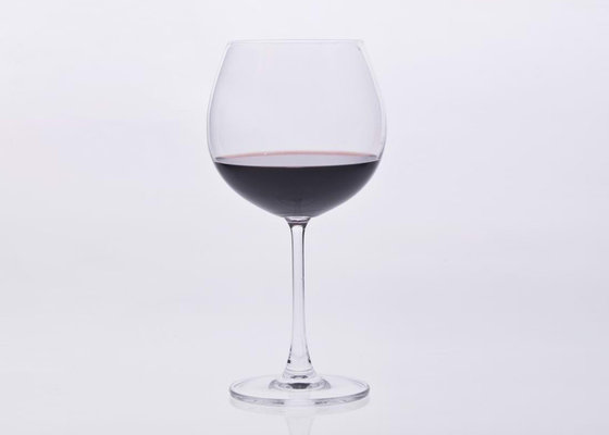 688ml Red Stemware Wine Glasses , Dessert Wine Glass FDA Passed