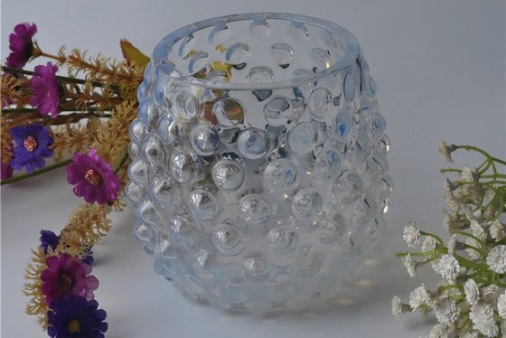 Votive Handmade Glass Candle Holders Colored 530Ml Capacity Elegant