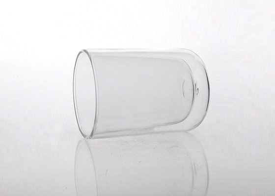 Plain Double Wall Borosilicate Glass Tea Cup Hand Blown Microwave Safe