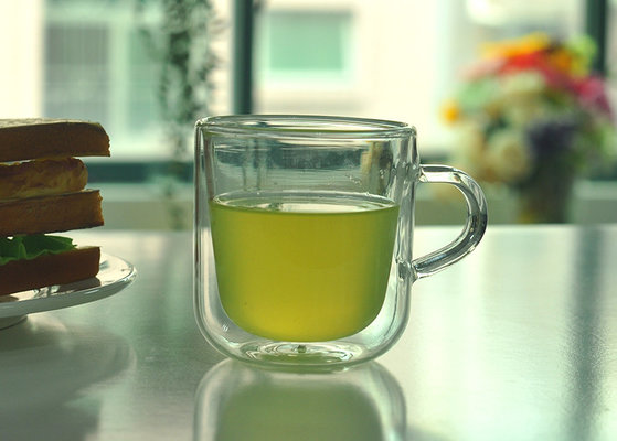 Thermostable Double Wall Borosilicate Glass Drinkware With 200ml