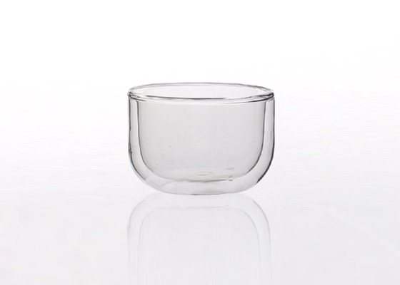 Small Double Wall Glass Tea Cup Pyrex Borosilicate Personalised