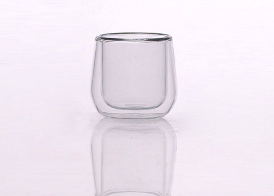 55ml Double Wall Borosilicate Glass Pyrex Glassware Heat Resisting