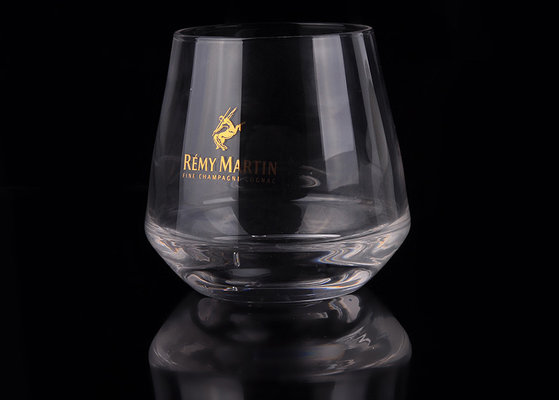 Drinking Crystal Whiskey Glass Tumbler , Round Tumbler Glasses OEM Logo