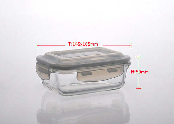 350ML Luxury Glass Tableware Bowl With Plastic Lid , Handmade
