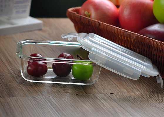 350ML Luxury Glass Tableware Bowl With Plastic Lid , Handmade