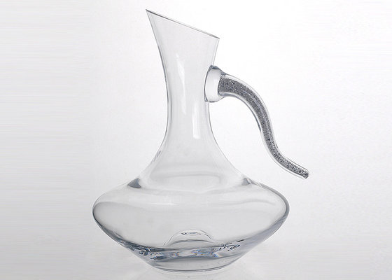 Borosilicate Single Glass Wine Decanter Decoration With Handle