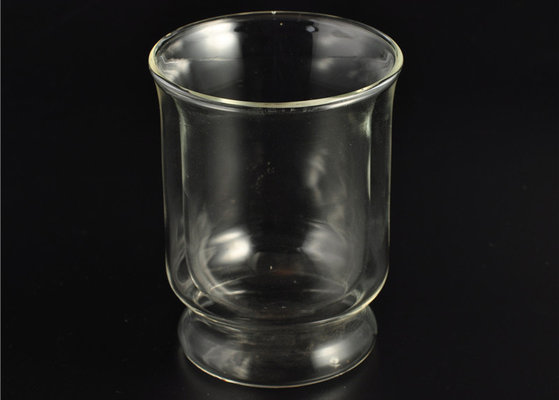 Tea Double Wall Borosilicate Glass , Double Layer Glass Cup Refillable