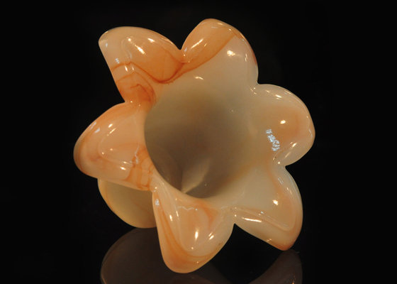 Glass Flower Candle Holder Decor / Colored Votive Candle Holders