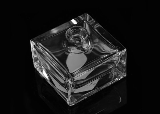 Mini Square Crystal Glass Perfume Bottles 50ml for Women Gift