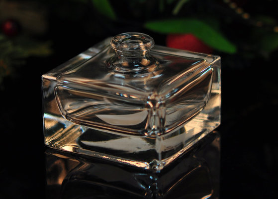 Mini Square Crystal Glass Perfume Bottles 50ml for Women Gift