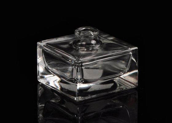 Mini Square Crystal Glass Perfume Bottles 50ml for Women Gift