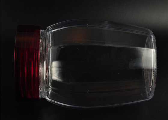 購入貯蔵着色されたプラスチック帽子が付いている 1 つのガロンのメーソンジャーの小さなかん
