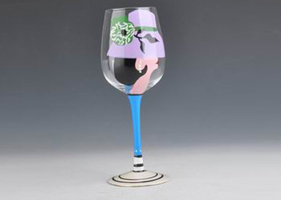 Long Stem Personalised Hand Painted Wine Glasses Drinking Cup