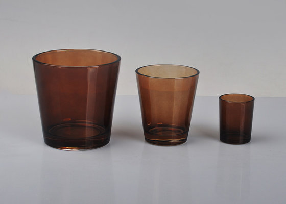 Luxury Decorative Glass Candle Holder Frosted / Party Candle Holders