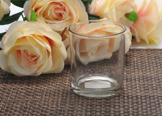Luxury Decorative Glass Candle Holder Frosted / Party Candle Holders