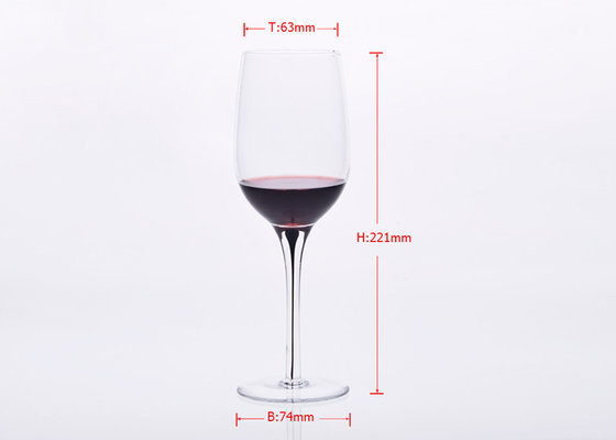 Clear Long Stemware Wine Glasses Hand Blown With Personalized