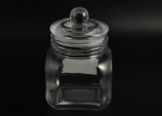 Bean Glass Tableware Airtight Food Storage Containers , Airtight Glass Jars
