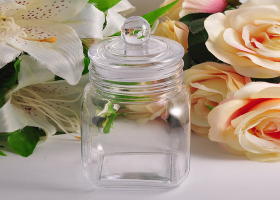 Bean Glass Tableware Airtight Food Storage Containers , Airtight Glass Jars