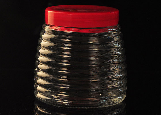 Ribbon Cone Glass Tableware Empty Honey Bottles Personalized Recyclable