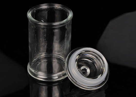 Customized Candle Glass Containers Storage Jar With Lid 710ml