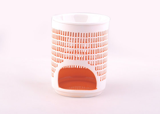 Coloured Ceramic Aroma Burner with Lid , Ceramic Tealight Candle Holders