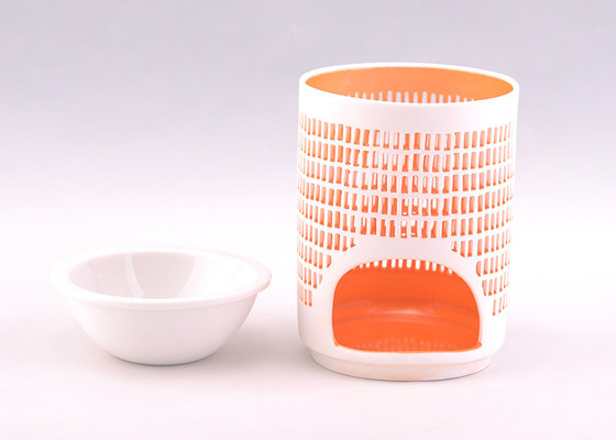 Coloured Ceramic Aroma Burner with Lid , Ceramic Tealight Candle Holders