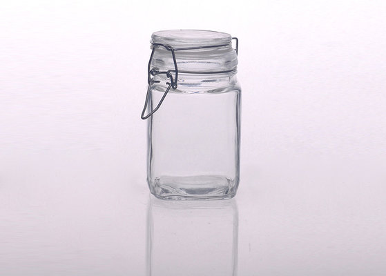 Airtight Glass Kitchen Storage Jars Container Rubber Seal Eco Friendly