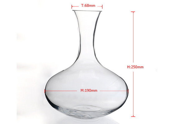 2000ml Clear Glass Wine Decanters Dinnerware Hand Made for Home