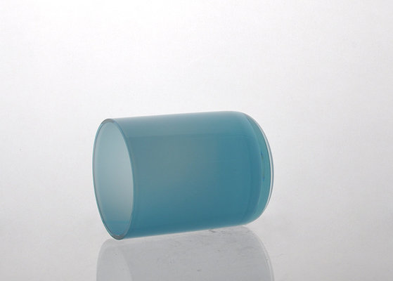 Pillar Wax Glass Blue Candle Holder Wedding Party Empty Candle Jar