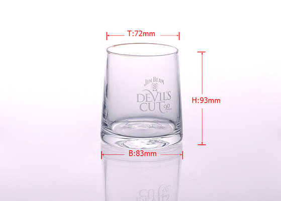 Whisky Clear Water Glass Tumblers with Lids Frosted Decal Printed