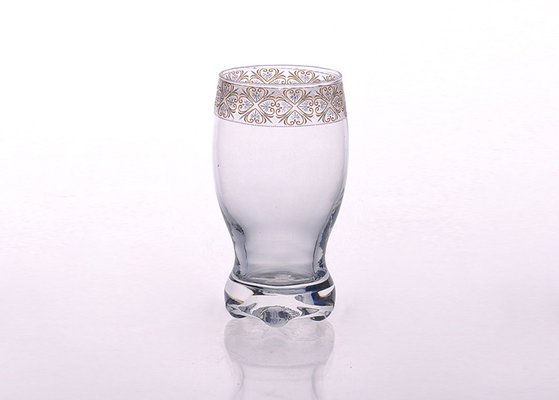 220ml Blown Water Glass Tumblers With Decal Juice Drinking Cup