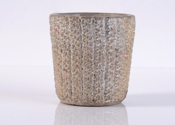 Rough Handled Votive Ceramic Candle Holder For Home Decoration