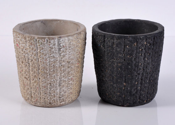 Rough Handled Votive Ceramic Candle Holder For Home Decoration