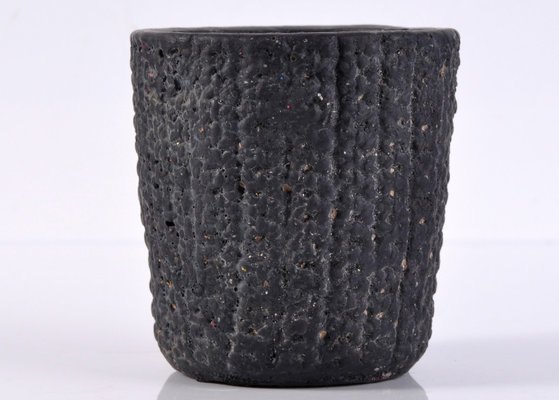 Spraying ceramic votive candle holders / Hand Made black candle holders