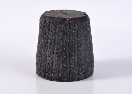 Spraying ceramic votive candle holders / Hand Made black candle holders