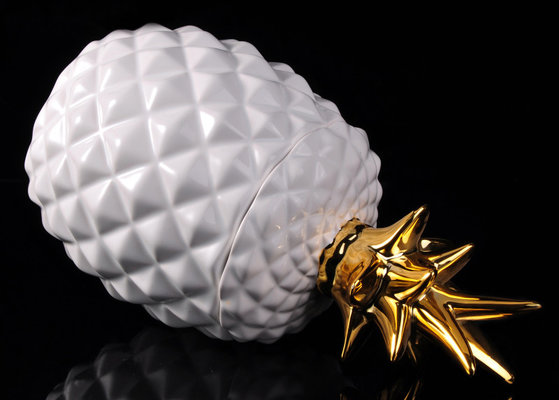 White Ceramic Candle Holder Modern Candle Holders Unique Pine Apple Shaped