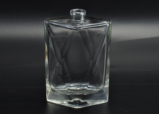 83ml Clear Rhomboid Glass Perfume Bottles with Cork Lid