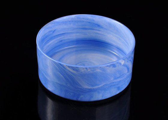 Hand made Decorative Candle Jars , Marble Ston Round personalized candle holders