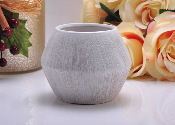 Matt surface modern concrete Ceramic Candle Holder for wedding centerpieces