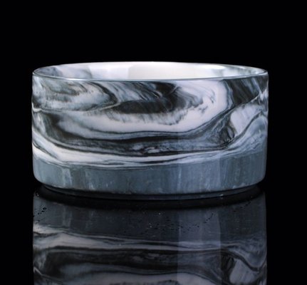 420ml Marble Candle Jar For Scented Candle , Tea Light Candle Holders